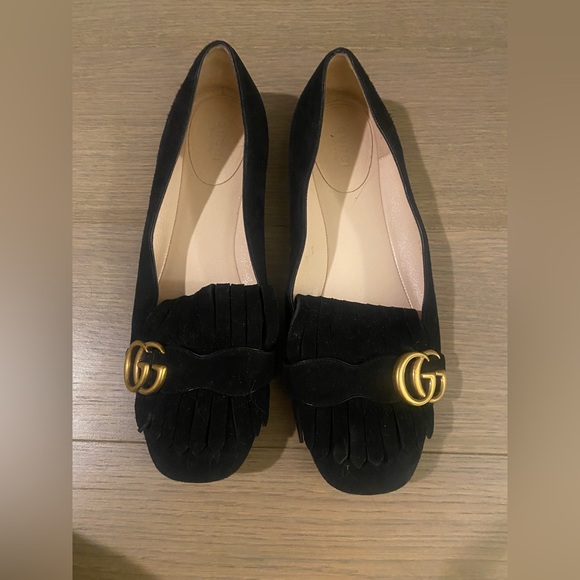 Gucci | Shoes | Gucci Marmont Flats Used Authentic | Poshmark